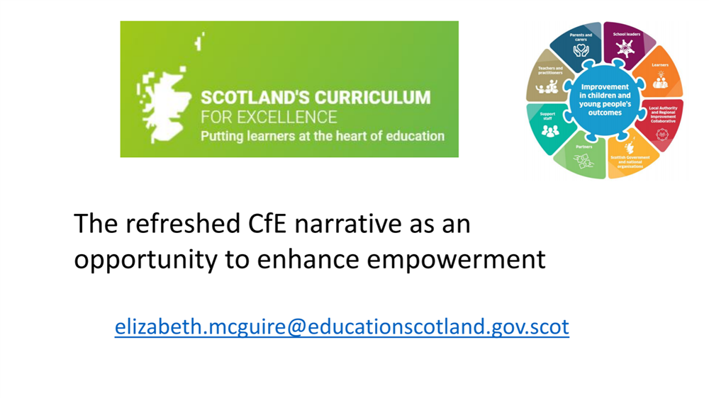 Seizing the Day: The refreshed CfE narrative as an opportunity to ...
