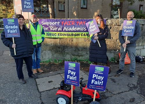 EIS Members at Scotland's Rural University College Continue Strike Action