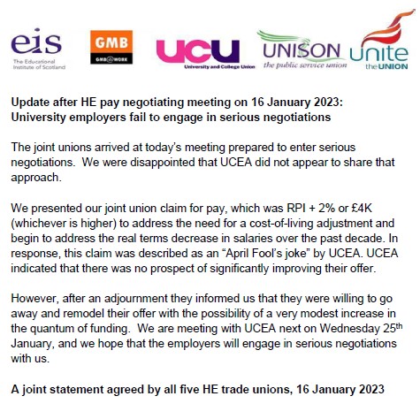 Joint Statement 16 January 2023
