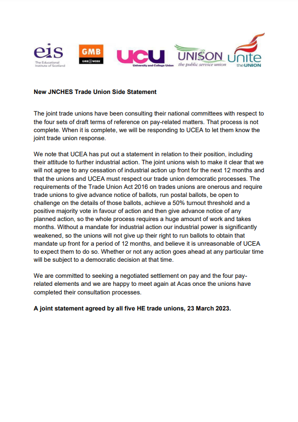 Joint Statement March | ULA